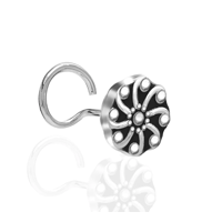 Silver Nose Pins Made for Comfort & Style: Make Simple Look Stunning ...