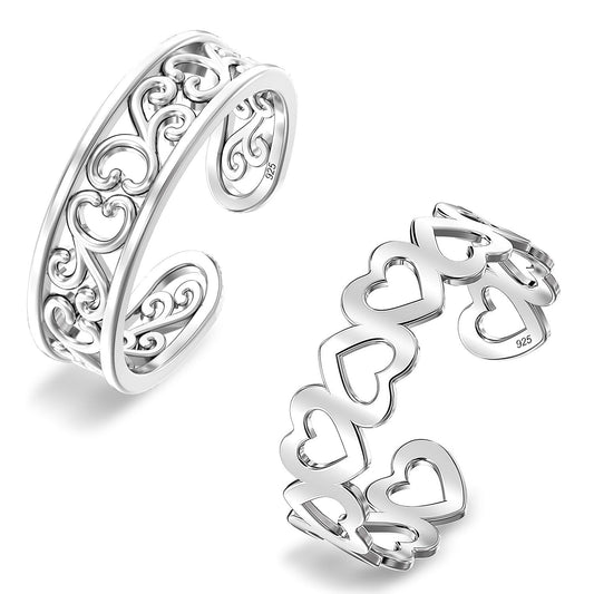 Shop Silver Toe Rings with Stylish & Elegant Designs | TrueSilver