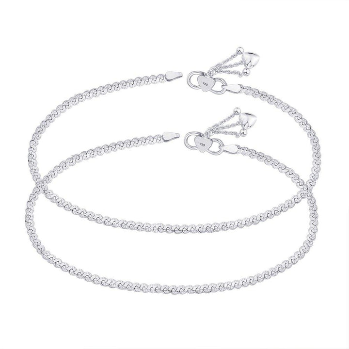 Buy Silver Anklets for Women & Girls Online at Best Prices | TrueSilver