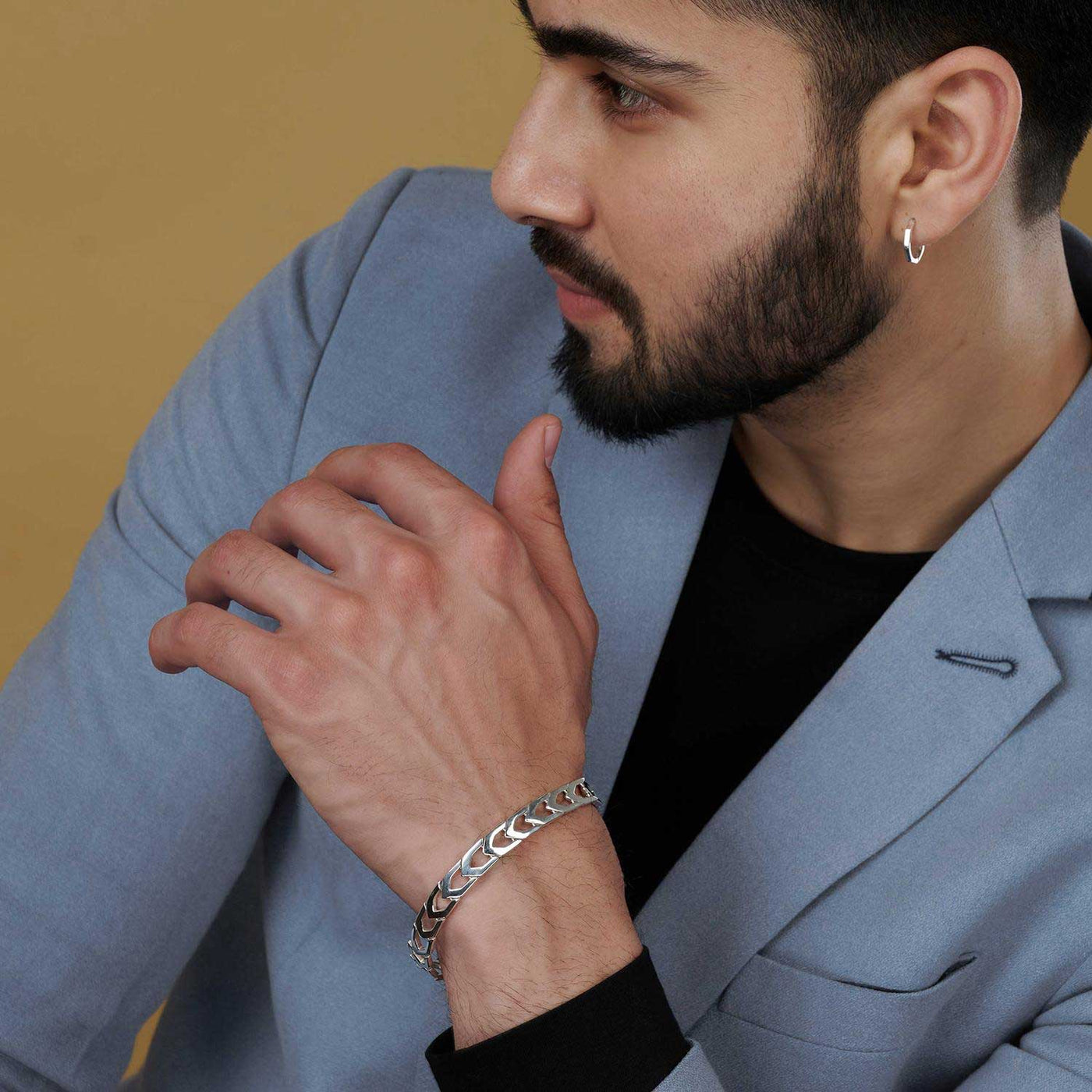 Buy Silver Jewellery for Men and Boys @ Best Prices | TrueSilver