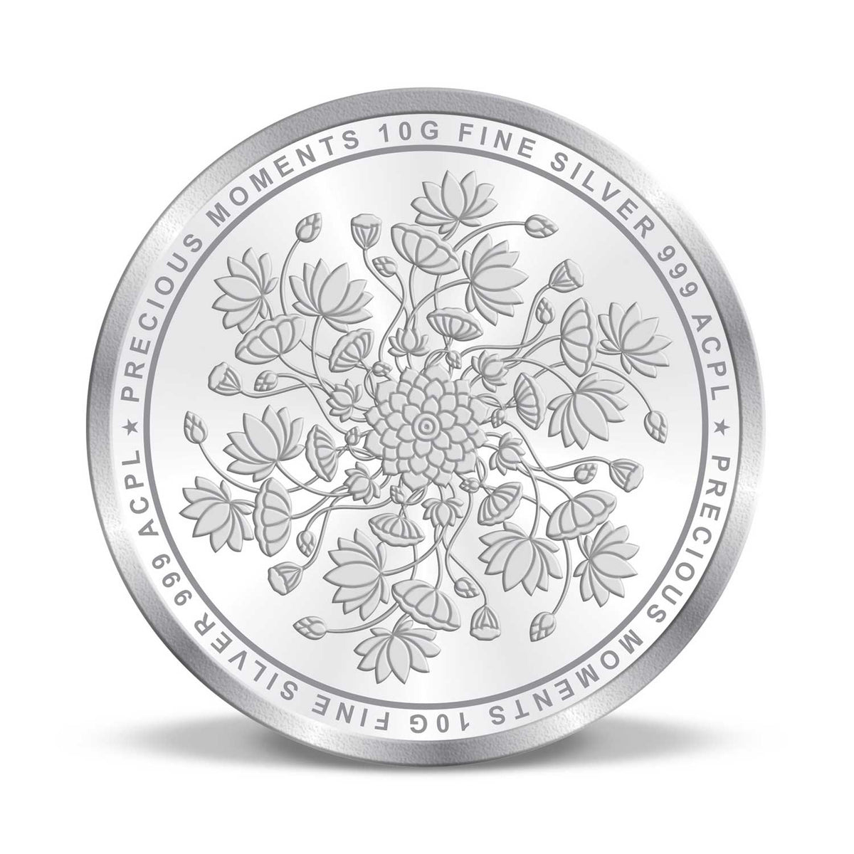Precious Moments - Buy BIS Hallmarked Lotus Silver Coin 999 Pure ...