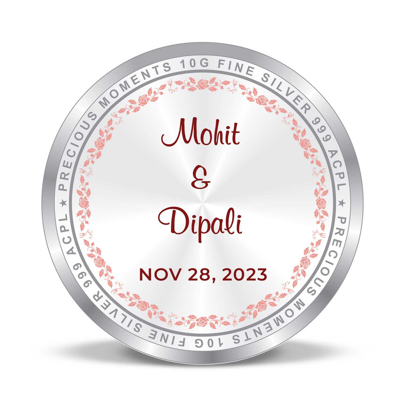 Buy Silver Coins for Wedding Gift Online in Modern Designs