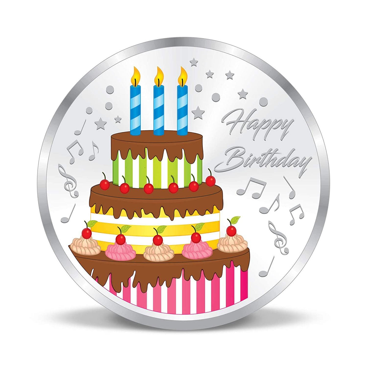 Buy Personalised Happy Birthday Silver Coins Online | TrueSilver