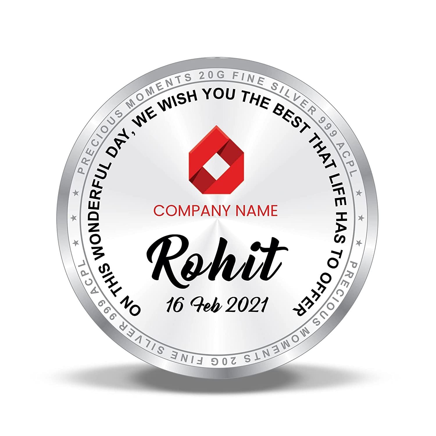 Precious Moments - Buy BIS Hallmarked Personalised Happy Birthday ...