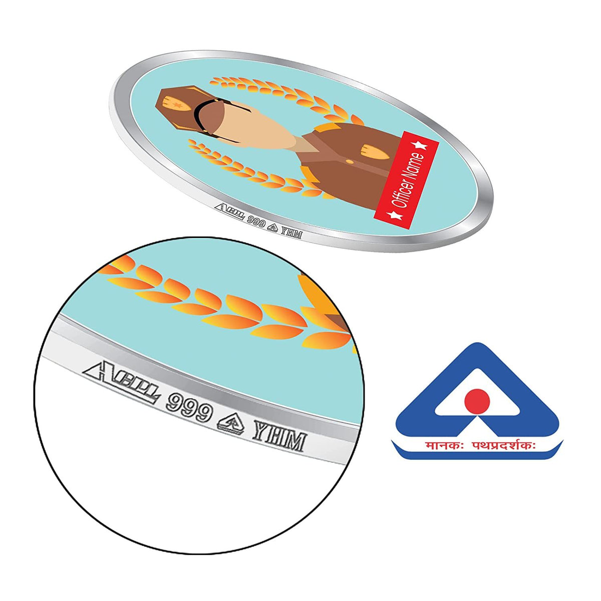 Precious Moments - Buy Personalised Silver Coin For Officer Promotion ...