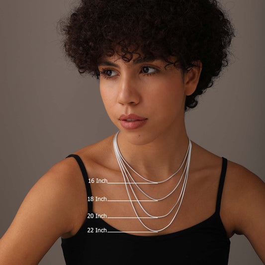 Buy Silver 925 Sterling Silver Italian Snake Chain for Teen and Women ...