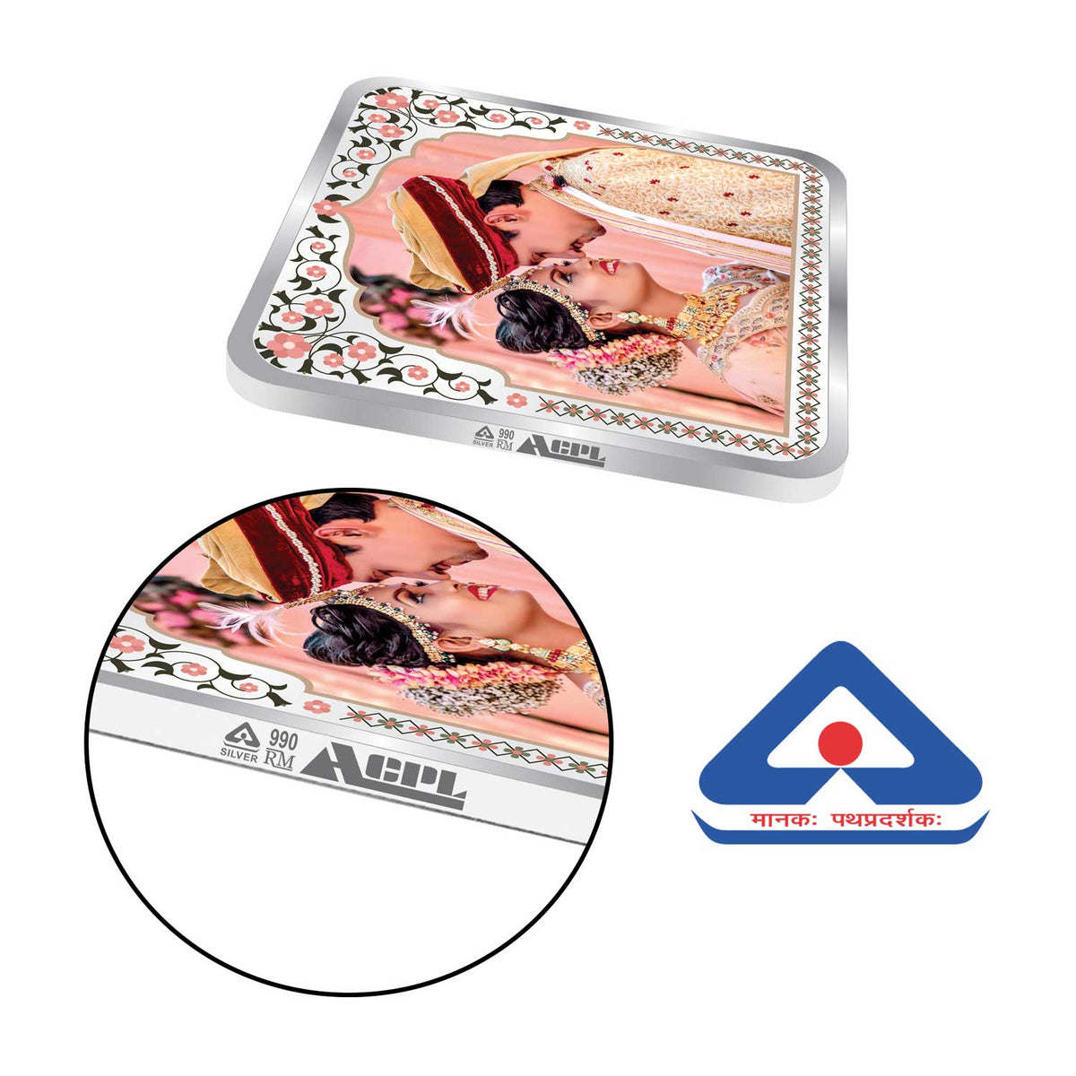 Buy Precious Moments Newly Married Anniversary Square Silver Coin ( 999 ...