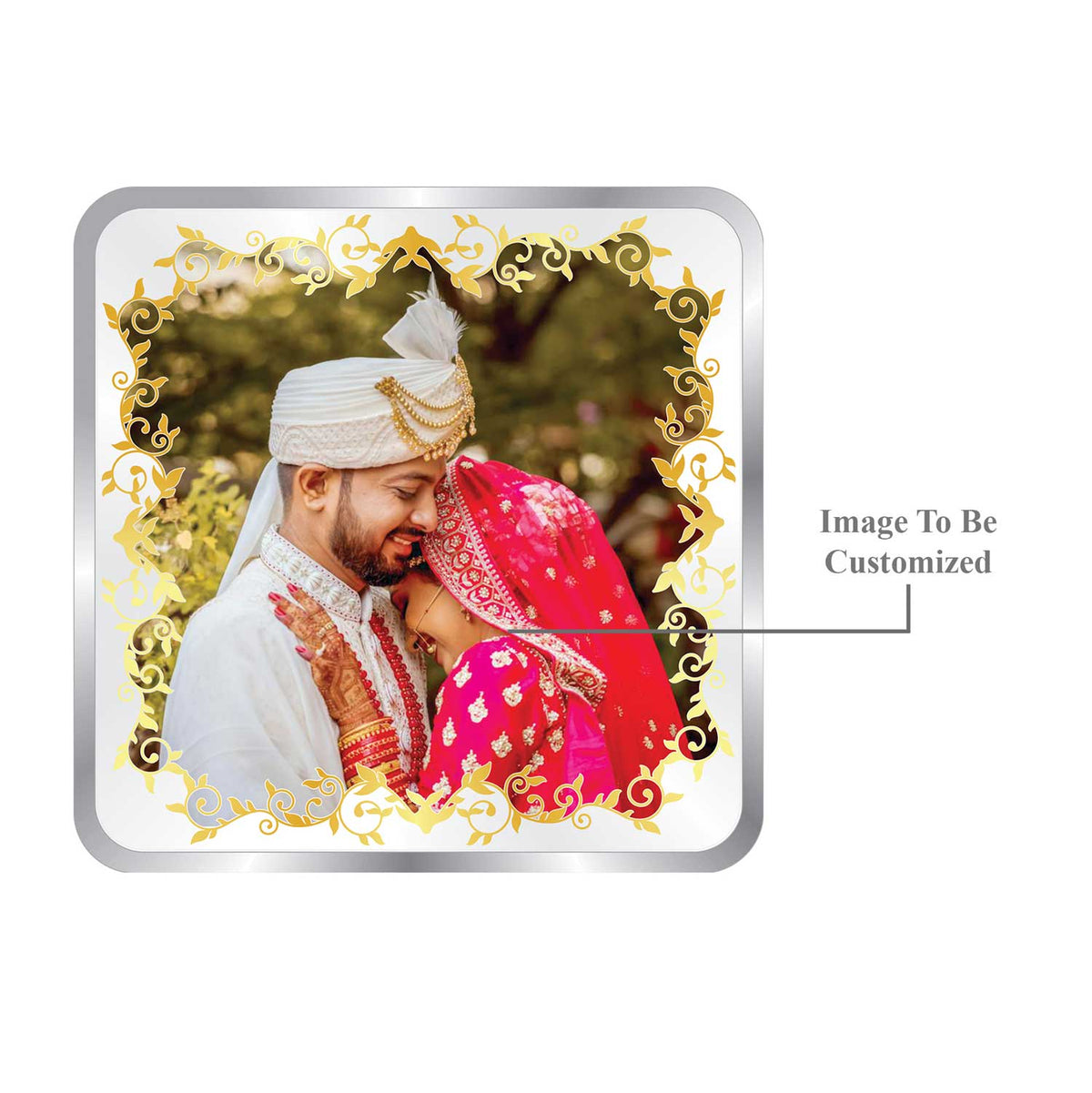 Buy Precious Moments Newly Married Anniversary Beautiful Square Silver ...