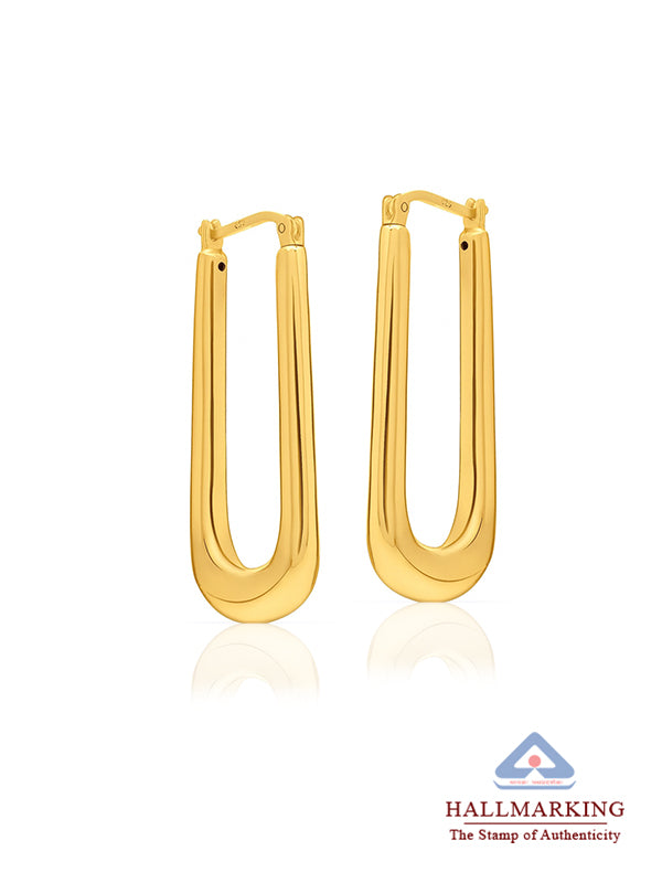 14K Gold Plated Classic Nayra Hoop Earrings – True Silver