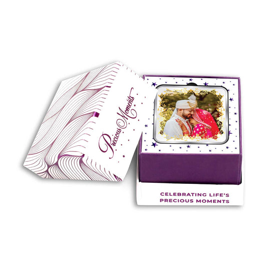 Buy Precious Moments Newly Married Anniversary Beautiful Square Silver ...